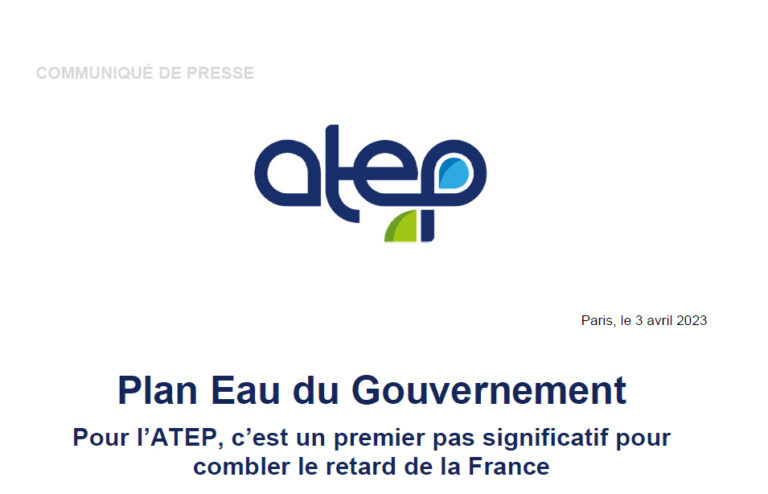 Plan Eau du Gouvernement – ATEP. Acteurs du Traitement des Eaux de la ...