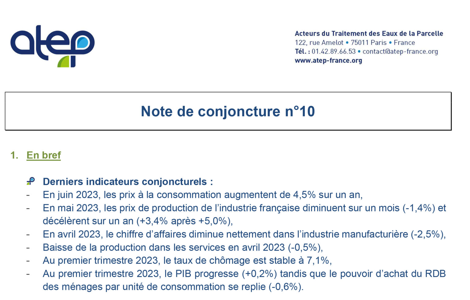 ATEP. Acteurs du Traitement des Eaux de la Parcelle