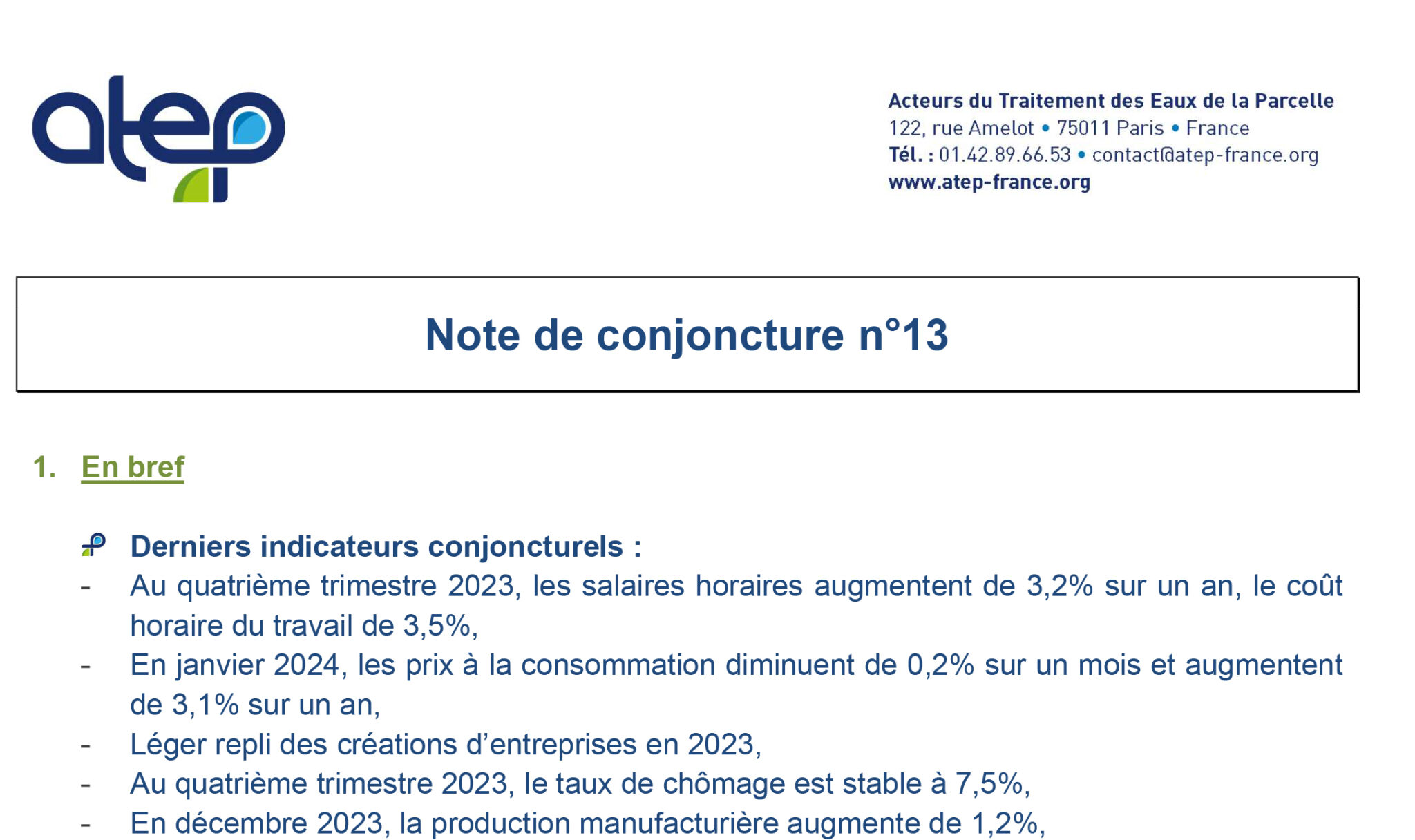 ATEP. Acteurs du Traitement des Eaux de la Parcelle